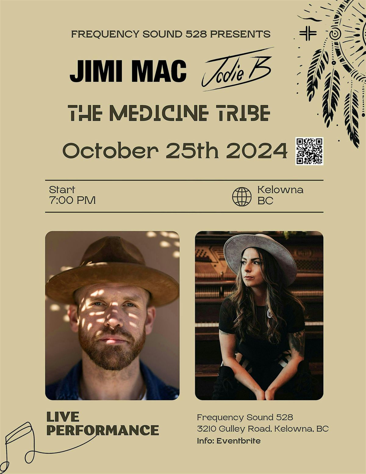 Live Concert: Jodie B w/ Jimi Mac The Medicine Tribe, Frequency Sound ...
