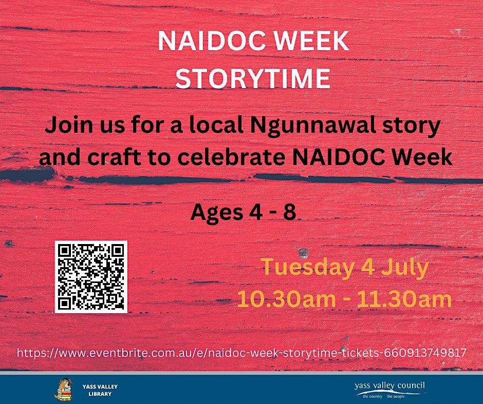 NAIDOC Week Storytime, Yass Valley Library, 4 July 2023 | AllEvents.in