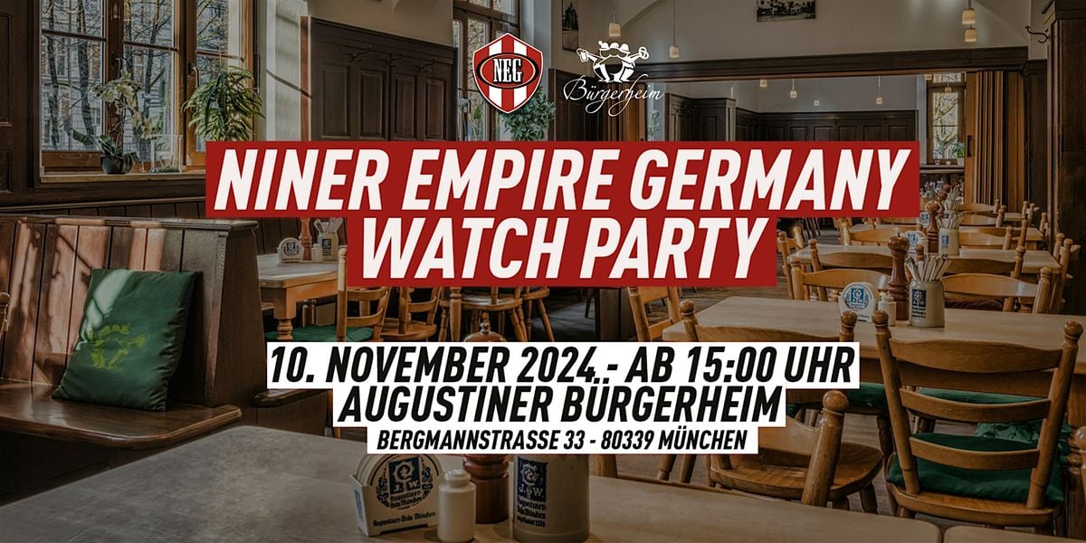 Niner Empire Germany Watch Party in München: Buccaneers vs. 49ers ...