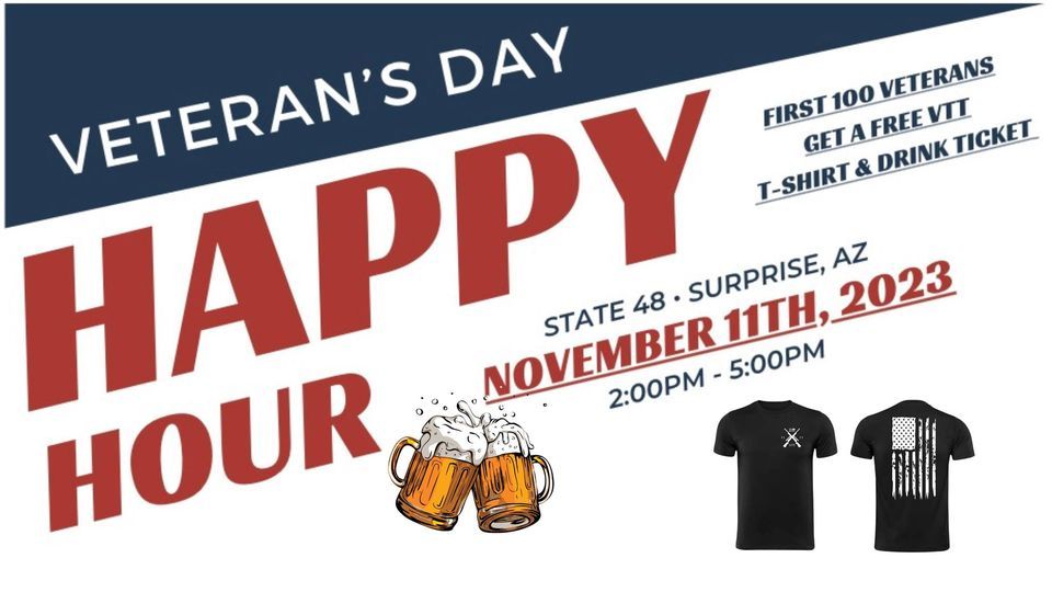 Veteran’s Day Happy Hour, State 48 Brewery, Surprise, 11 November 2023 ...