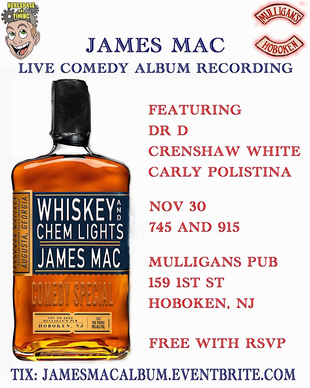 James Mac Stand Up Comedy Special Taping, Mulligan's Pub, Hoboken, 30 ...