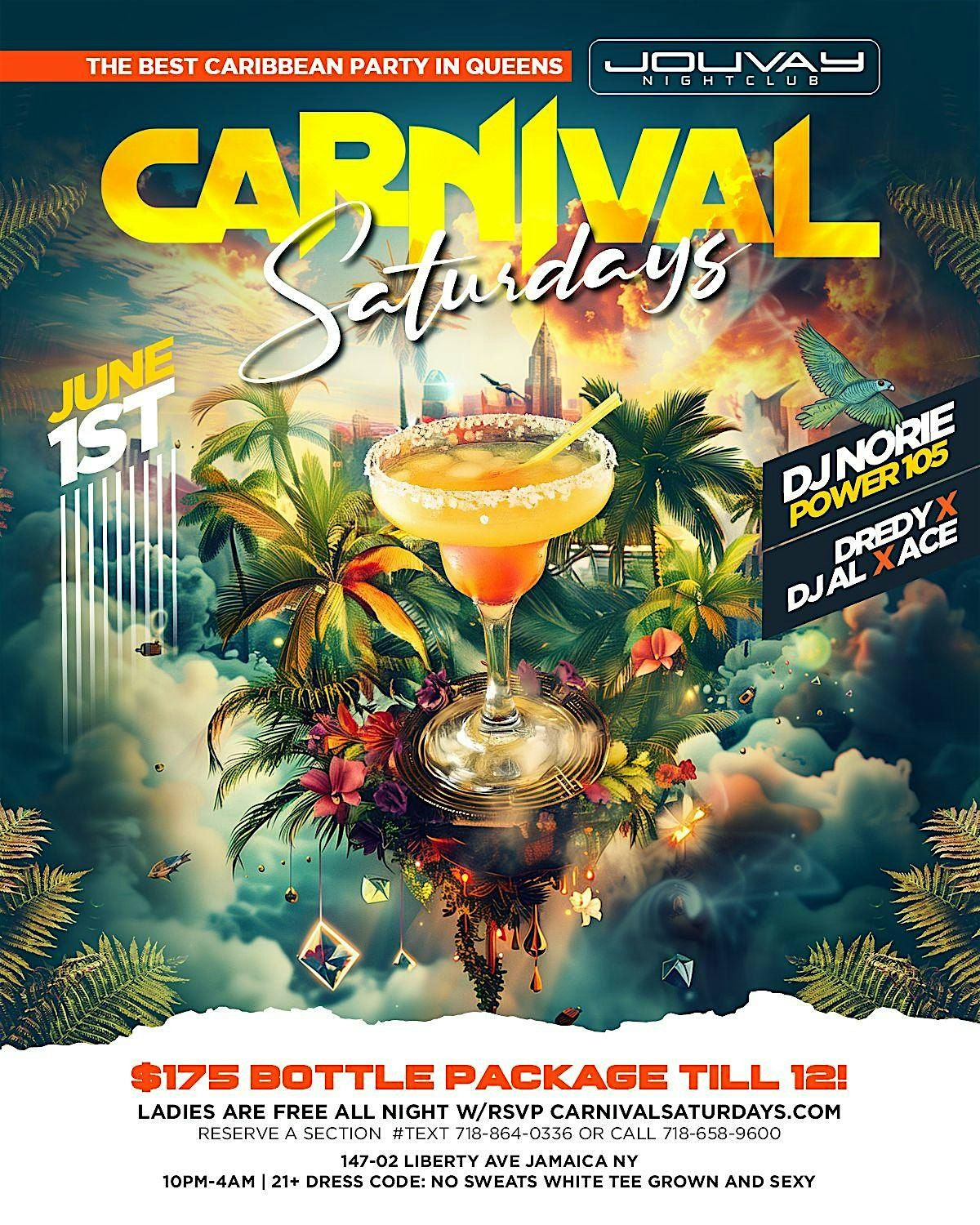 Dj Norie invades Carnival Saturdays, jouvay night club, queens, 2 June ...