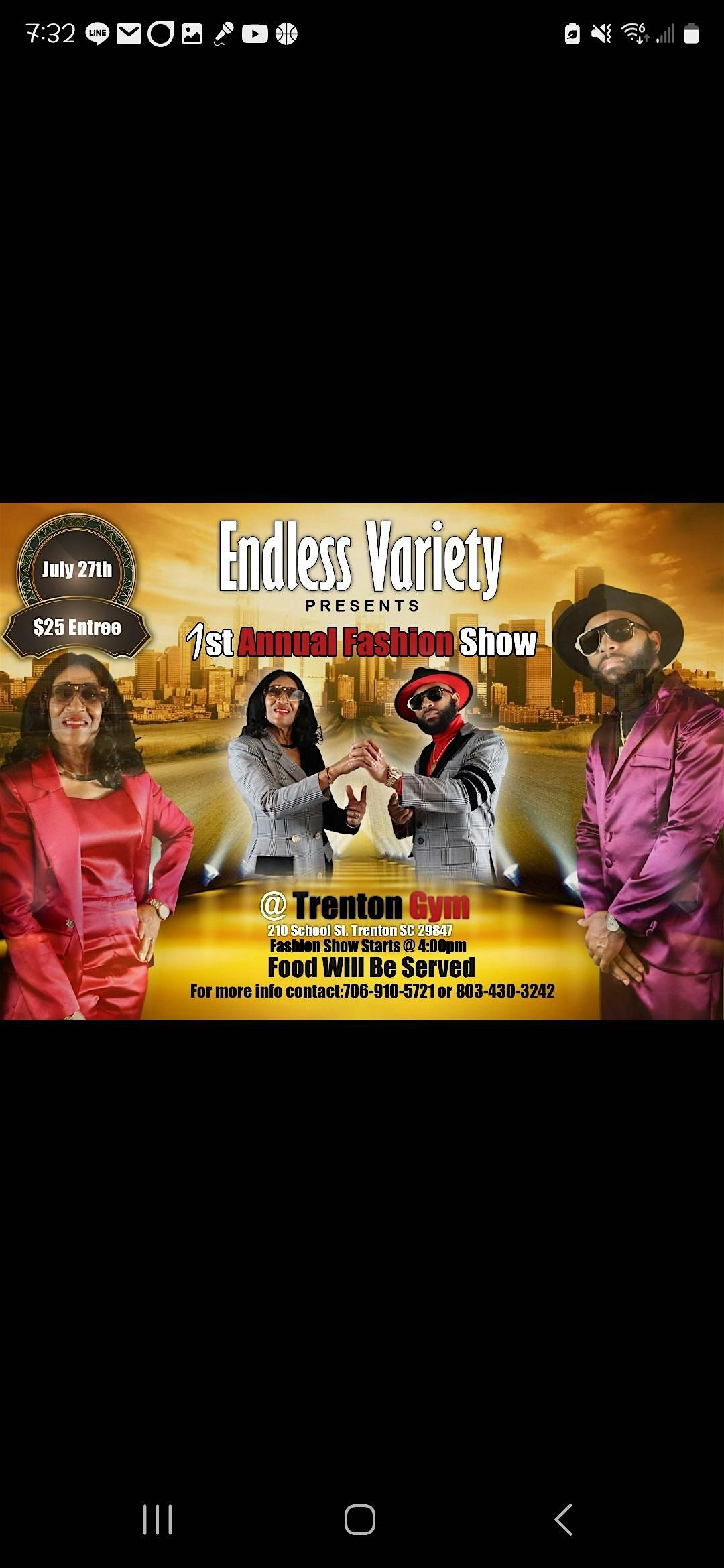 Endless Variety Presents 1st Annual Fashion Show, Trenton Gym, 27 July ...