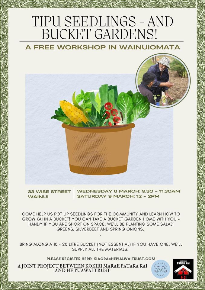 Kokiri Marae Pataka Kai Bucket Gardens , 33 Wise Street , Wainuiomata ...