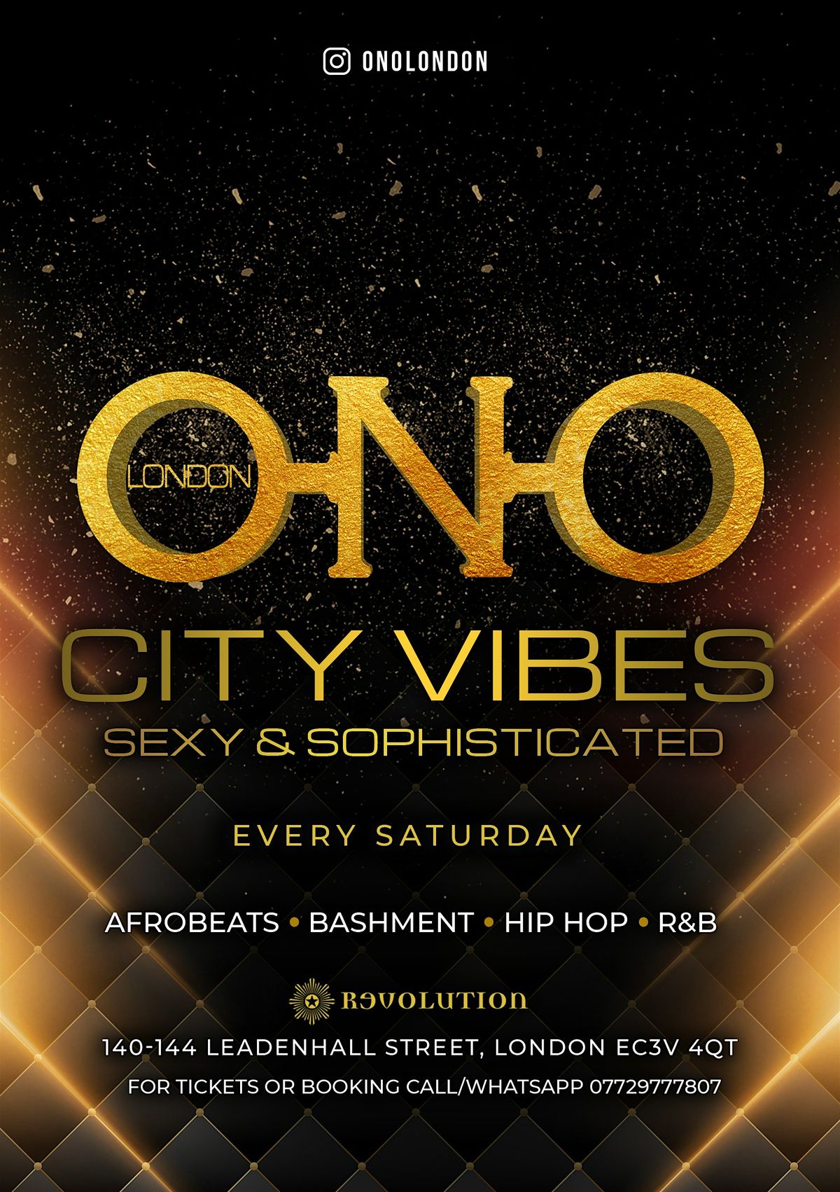 ONO LONDON - City Vibes | Sexy & Sophisticated, Revolution London ...