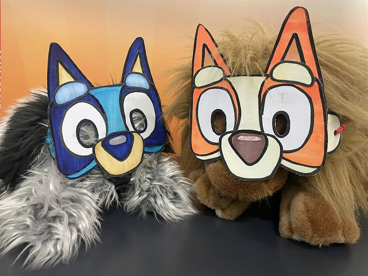 Storytime & Bluey masks (Kandos Library ages 3-5), Kandos Library, 4 ...