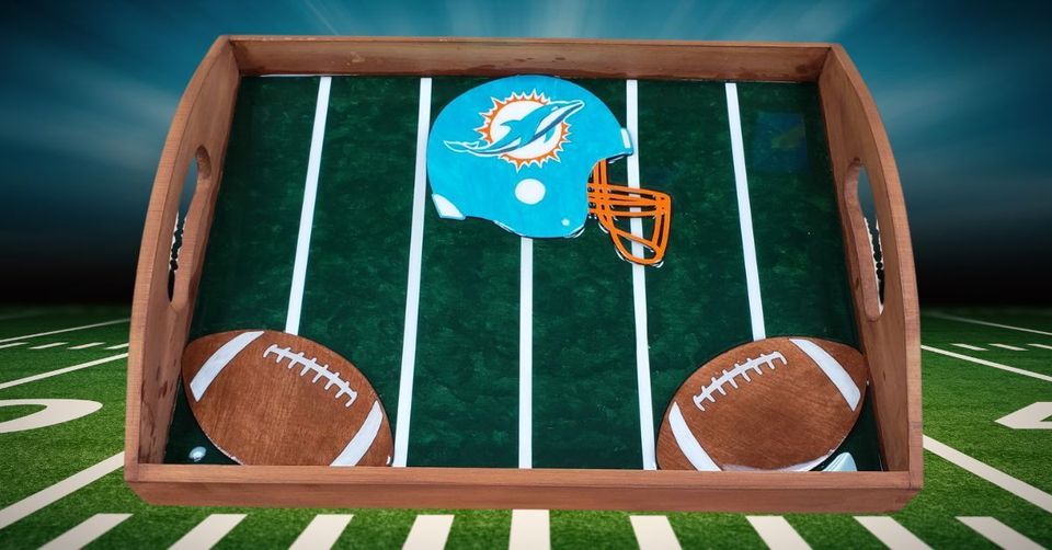 Football Tray With Your Teams Logo - New Date, GLaZENFYRE: A Paint-It ...