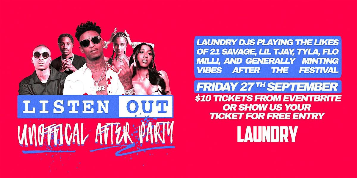 LISTEN OUT 2024 - UNOFFICIAL AFTERPARTY, Laundry Bar, Fitzroy, 27 ...