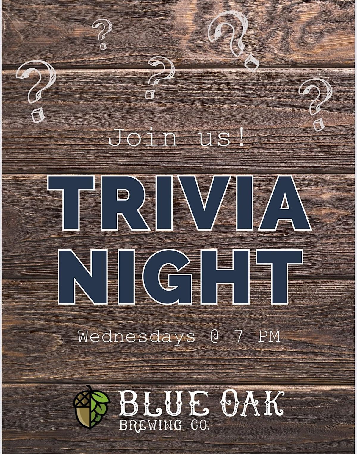 Trivia Night @ Blue Oak Brewing Co., Blue Oak Brewing Company, Cherry ...