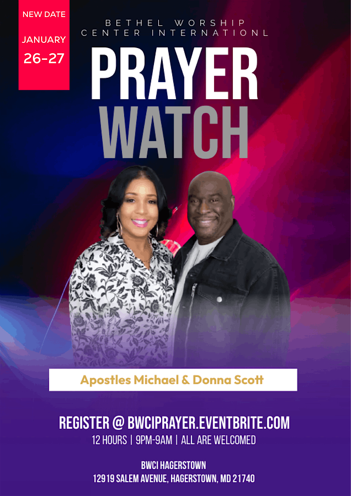 BWCI 12 Hour Prayer Watch | January 19-20, Bethel Worship Center ...