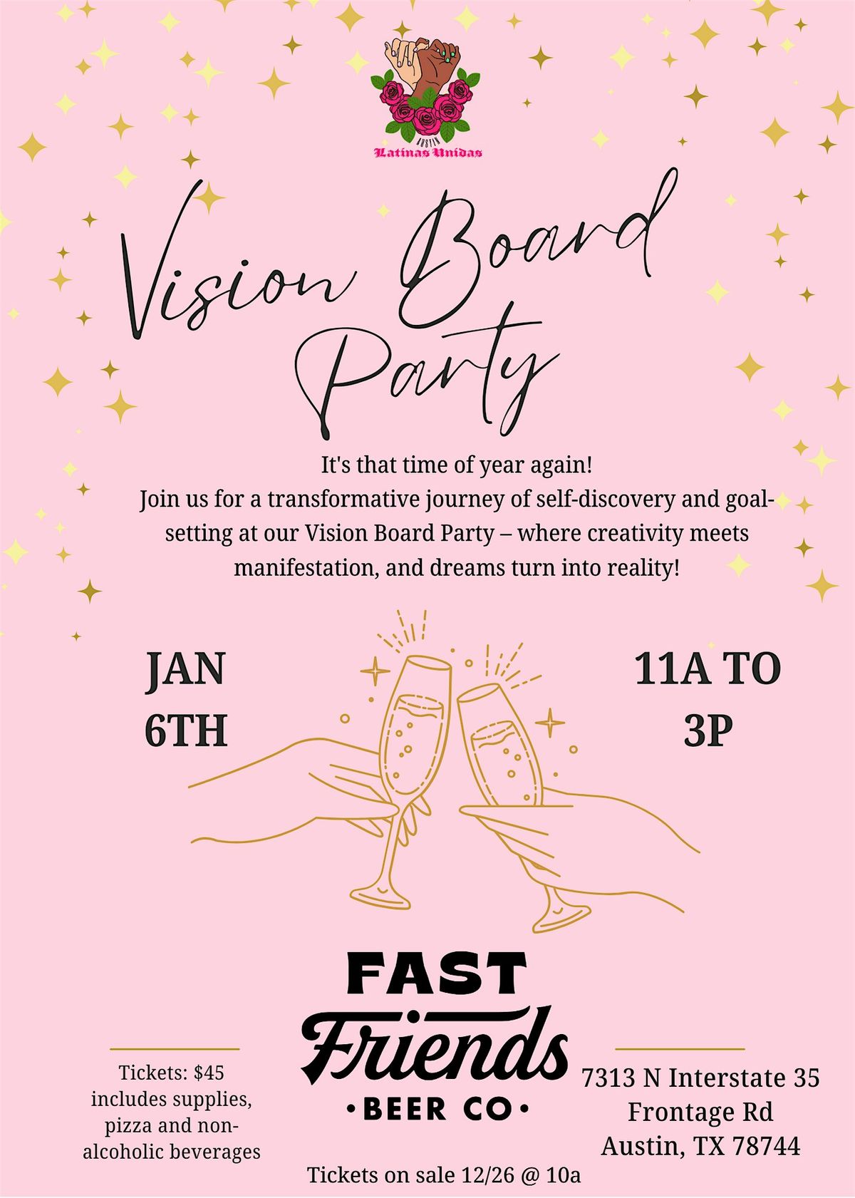 Pizza Vision Board Party, Fast Friends Beer Company, North Interstate ...