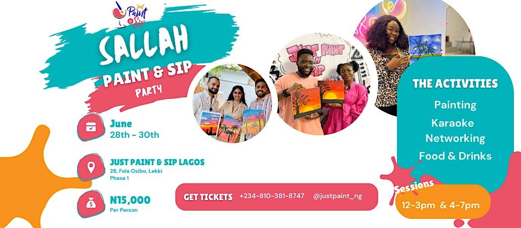Sallah Paint & Sip Party, 28 Fola Osibo Rd, Lagos, 29 June 2023 ...