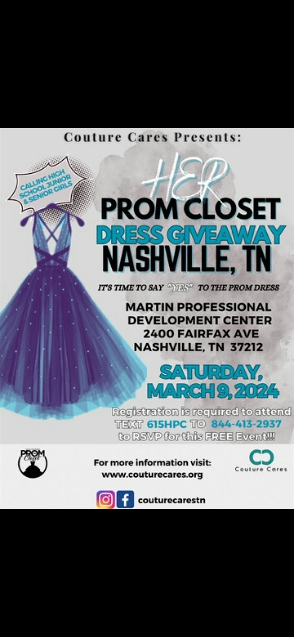 Her Prom Closet Giveaway Experience NASHVILLE, TN, Martin Professional ...