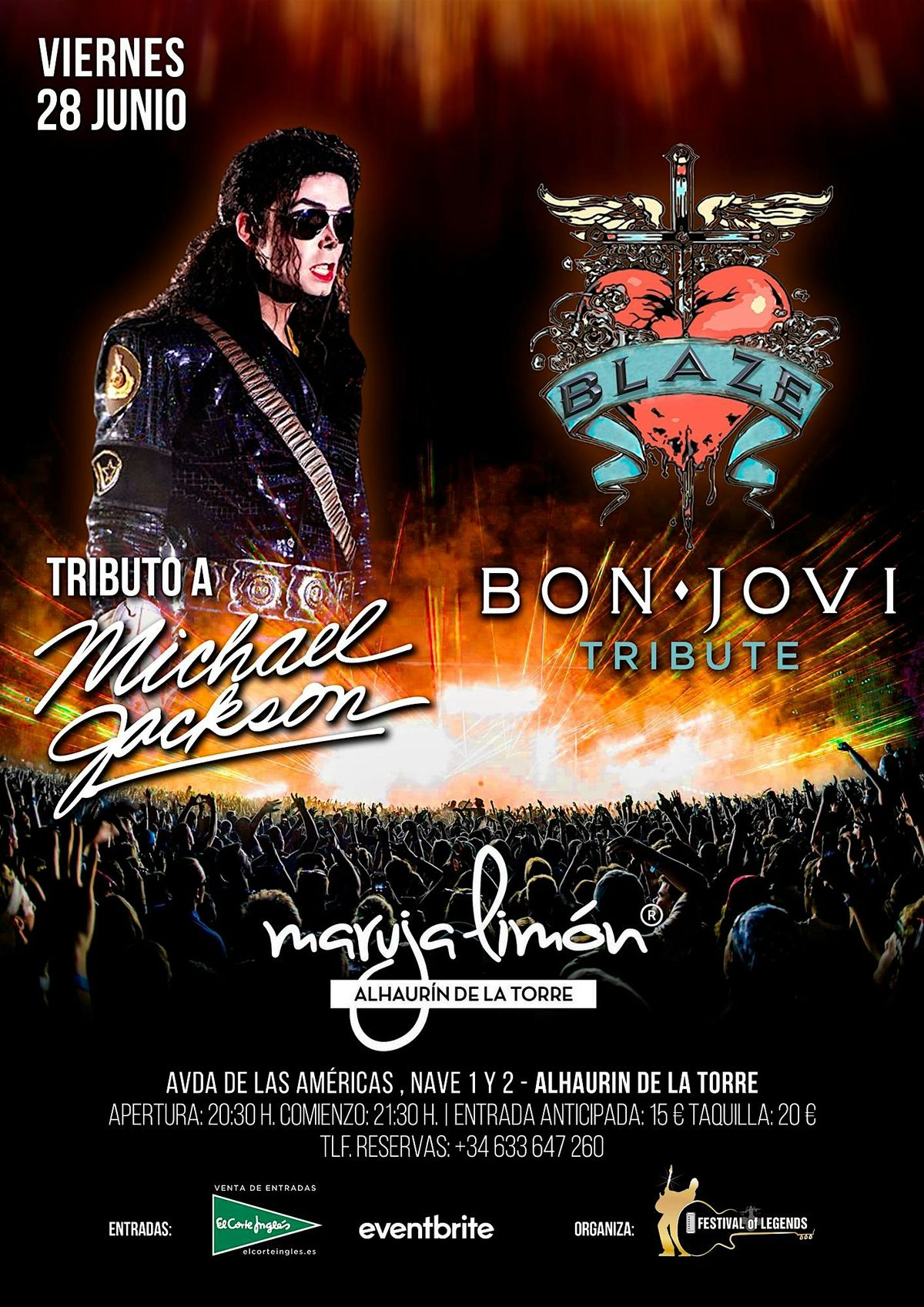 Tributo a Michael Jackson & Bon Jovi : Legends in Concert, Maruja Limón ...