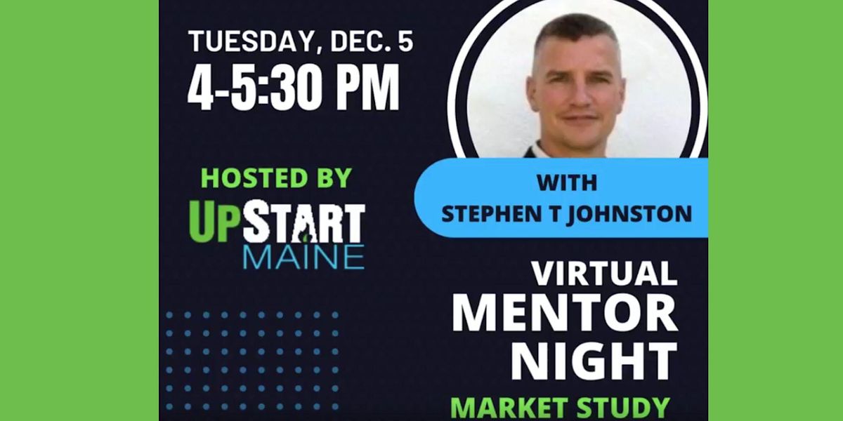 Virtual Mentor Night: Market Study, December 5 2023 | Online Event | AllEvents