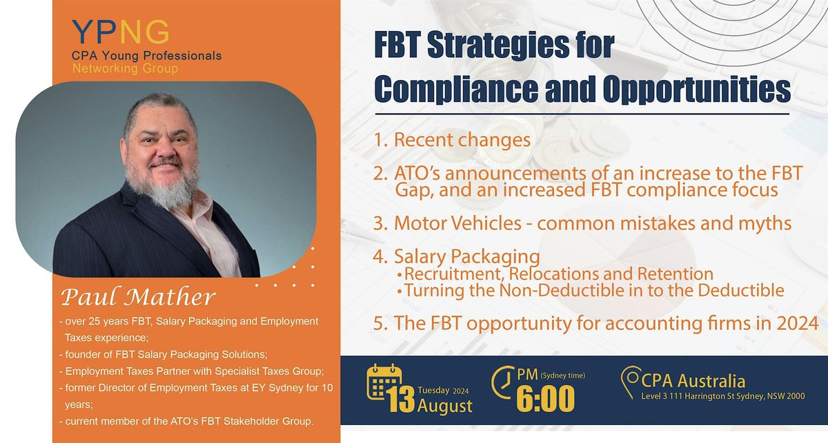 FBT Strategies for Compliance and Opportunities, CPA Australia, Sydney ...