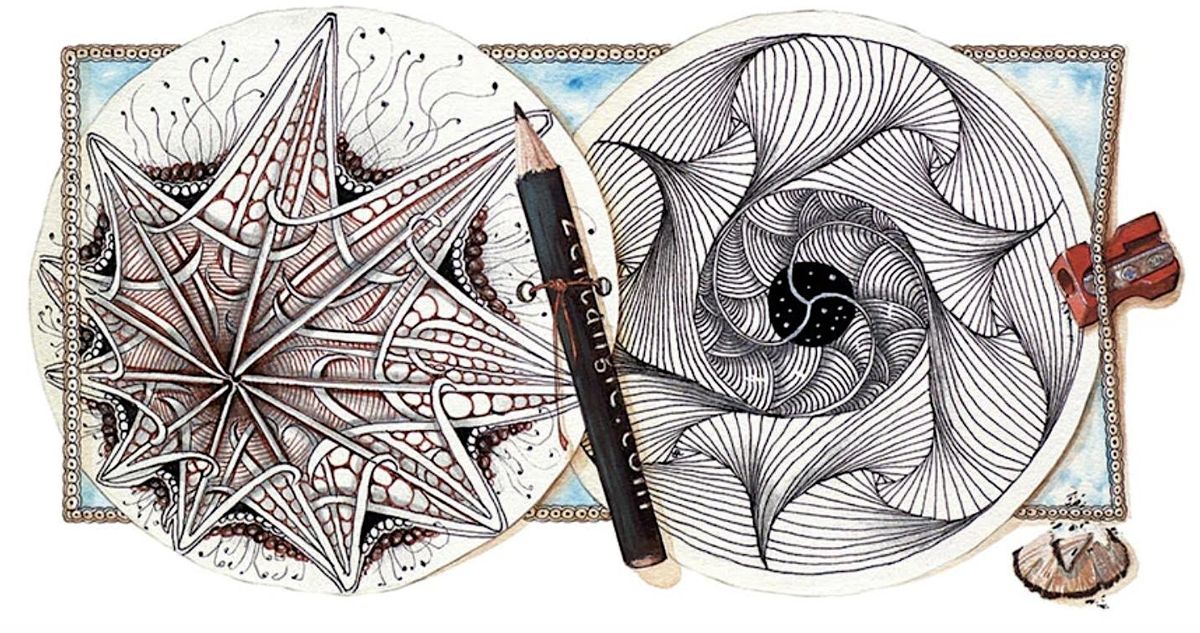 Introduction to Zentangle Drawing Workshop, Kemptown Bookshop, Brighton ...