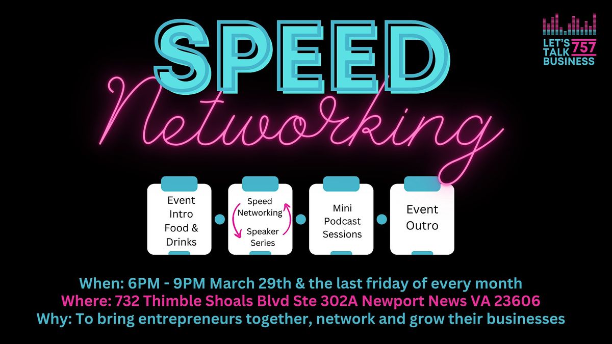 Lets Talk Business 757 - Speed Networking, Newport News Co-Work, 29 ...