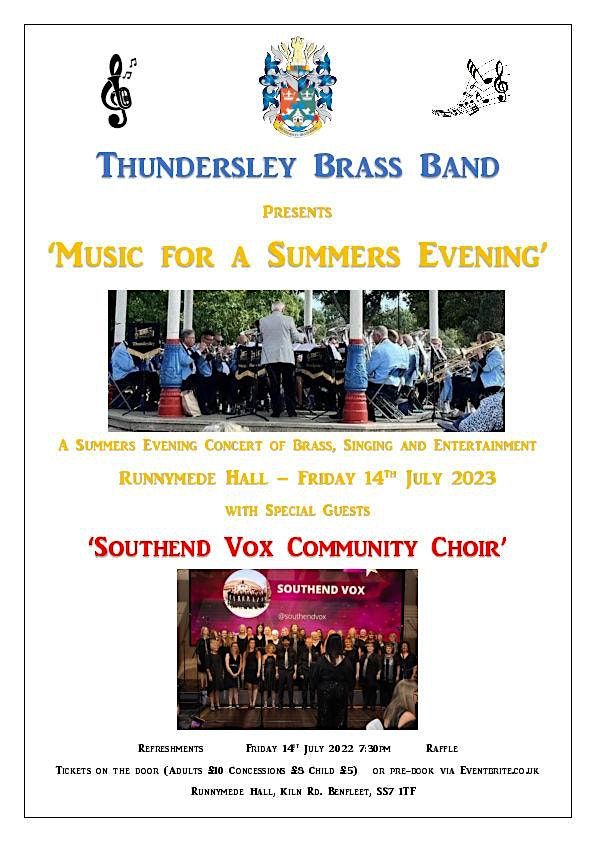 Summer Concert - Music for a Summers Evening, Runnymede Hall ...