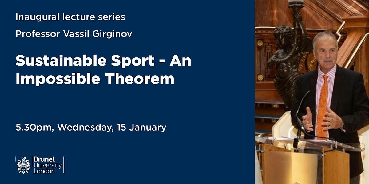 Vassil Girginov: Sustainable Sport – An Impossible Theorem?, Ground ...