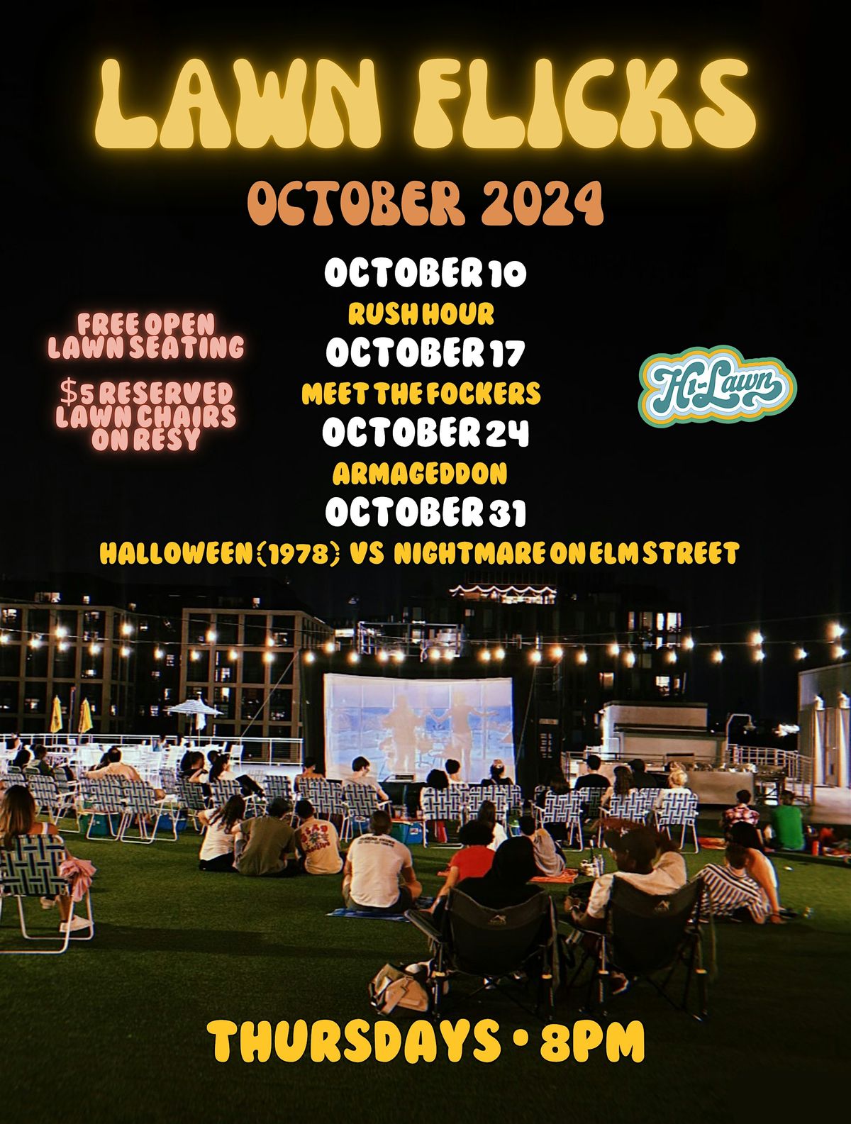 Lawn Flicks: Rooftop Movie Night at Hi-Lawn (Armageddon), Hi-Lawn ...