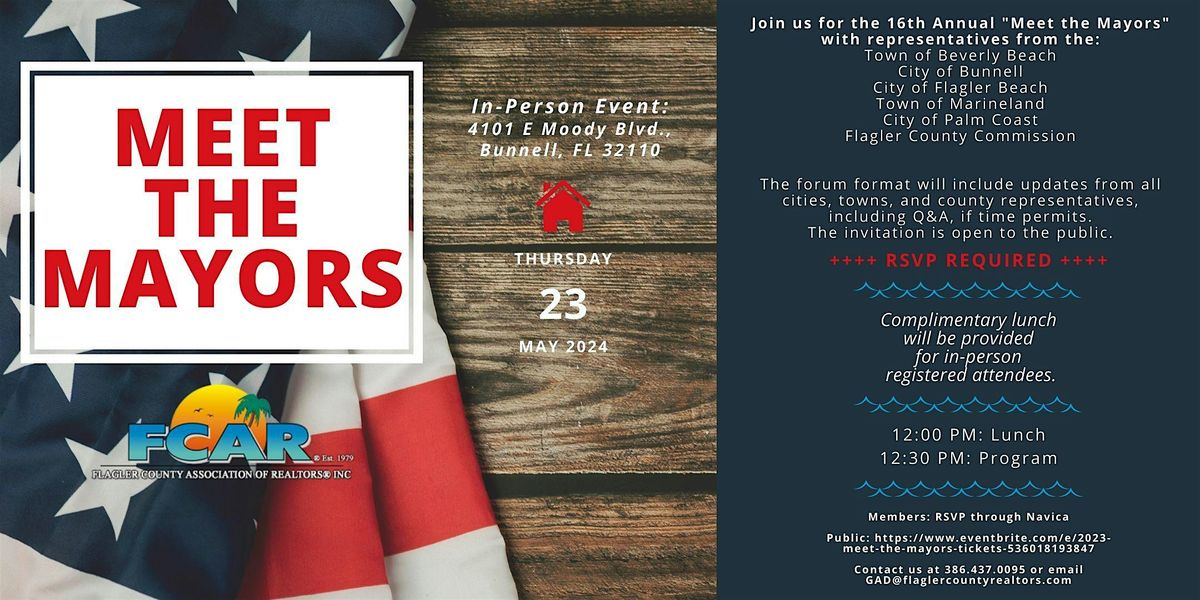 Meet the Mayors, Flagler County Association of Realtors, Bunnell, 23 ...