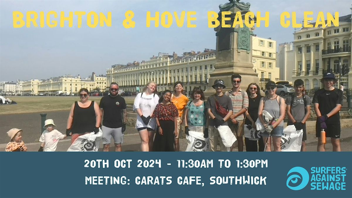Brighton and Hove beach clean, Carats Cafe Bar on the beach, Southwick ...