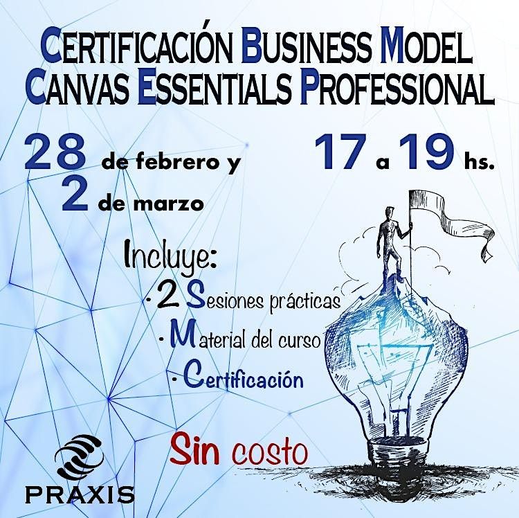 Certificación Business Model Canvas Essentials Professional on AllEvents.in | Online Events