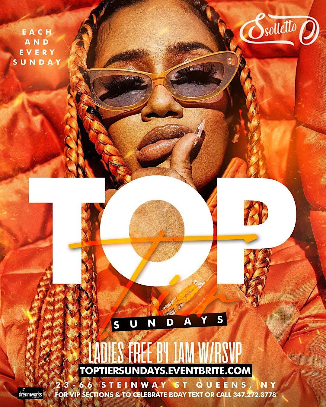 TOP TIER SUNDAYS, Solletto, Queens, 28 January to 29 January | AllEvents