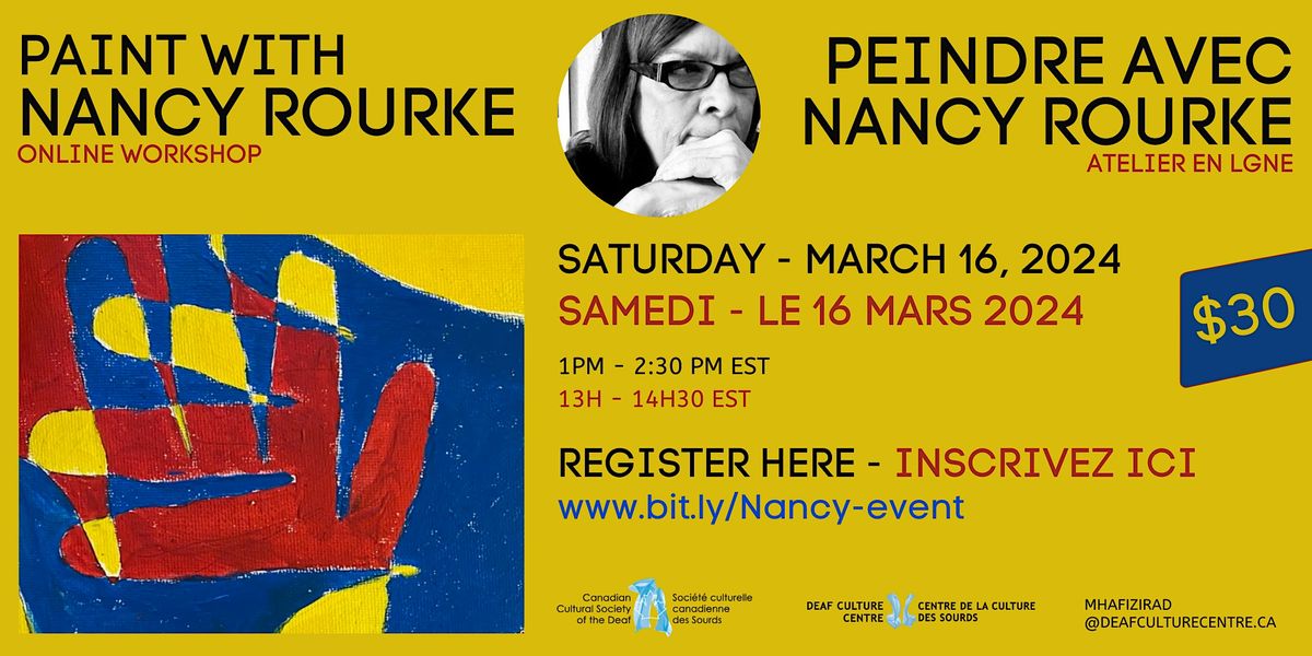 Paint with / Peindre avec Nancy Rourke: Online Workshop / Atelier en ...