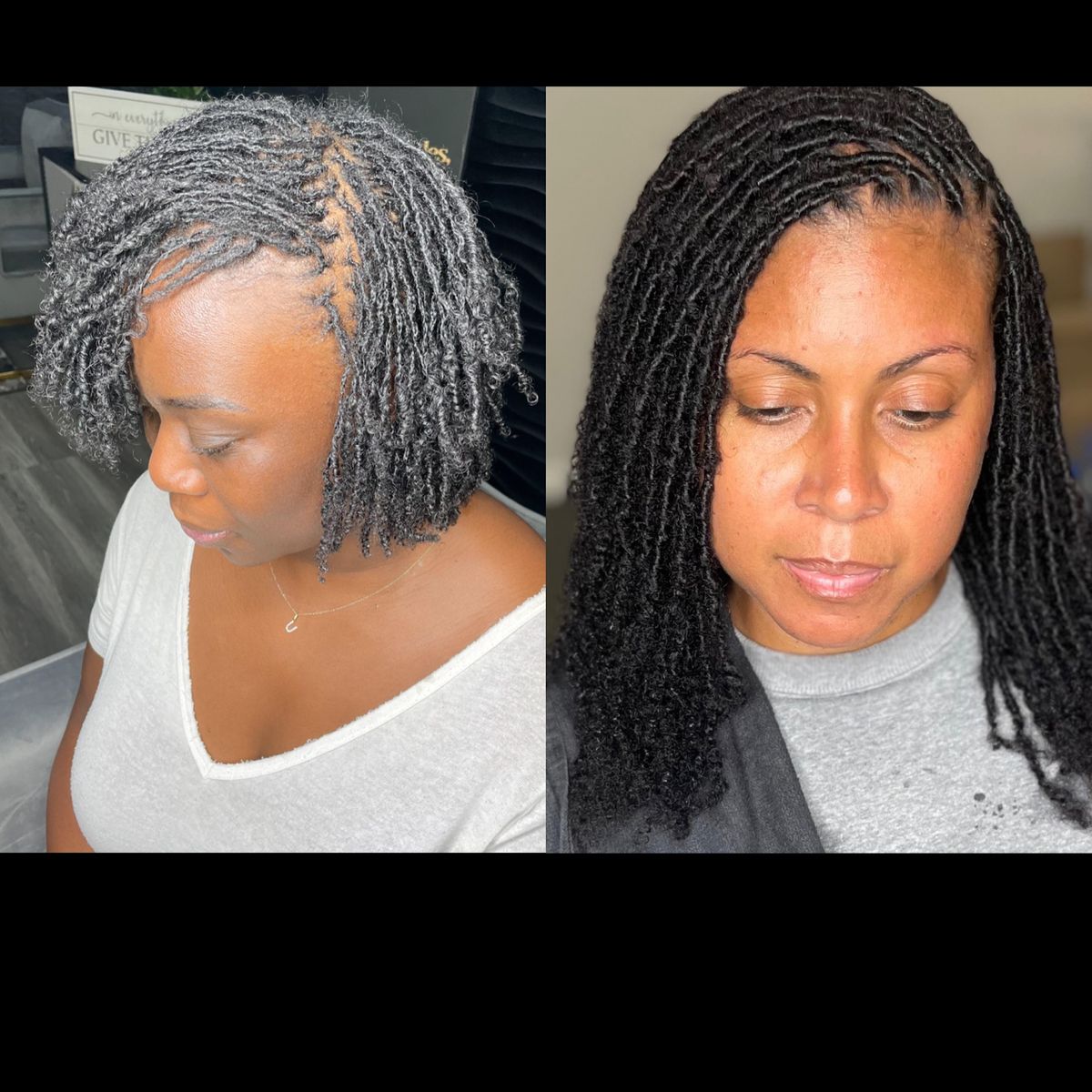 Lock Sculpting Micro Locs and Human Hair Loc Extensions Hands On ...