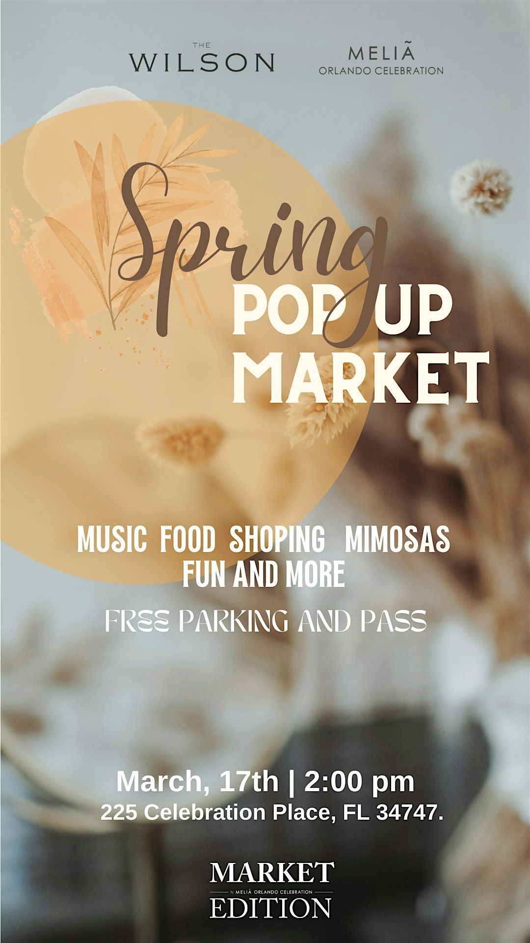 SPRING POP UP MARKET, Meliá Orlando Celebration, 17 March 2024 ...