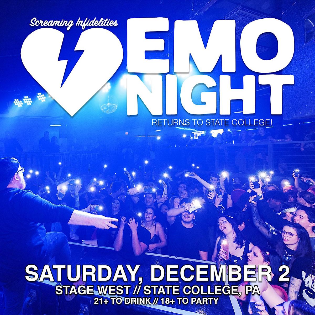 Emo Night at Stage West (State College), Stage West, State College, 2 ...