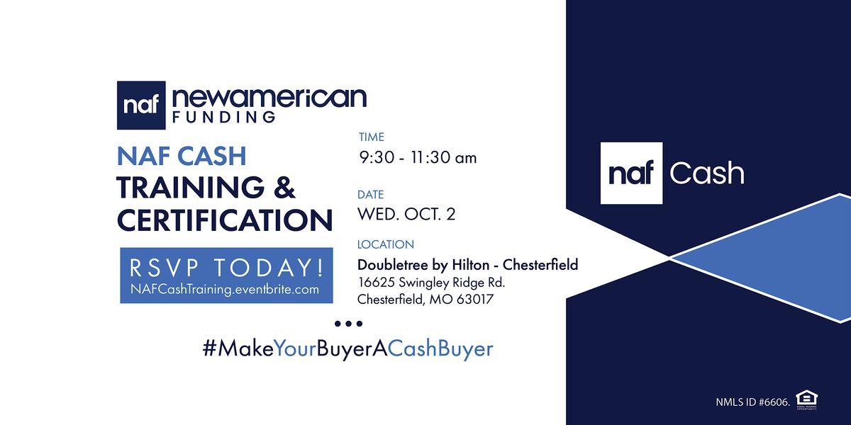 NAF Cash Training & Certification, DoubleTree by Hilton Hotel St. Louis - Chesterfield, 2 ...