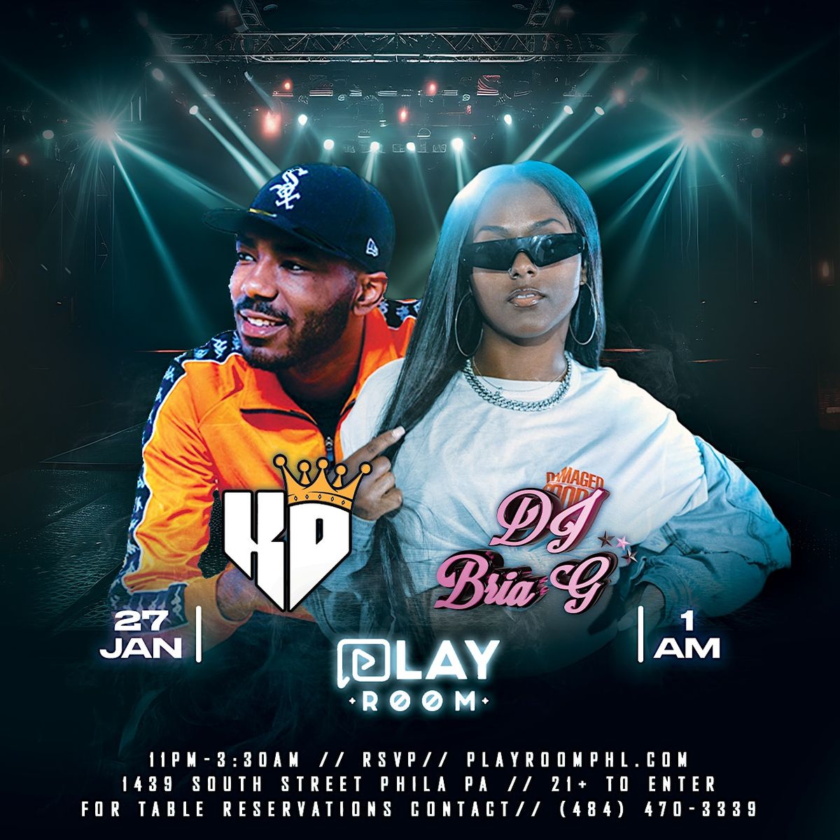 1*27 / DJ Bria G LIVE / SATURDAY NIGHT / PLAYROOM, Playroom Nightclub ...