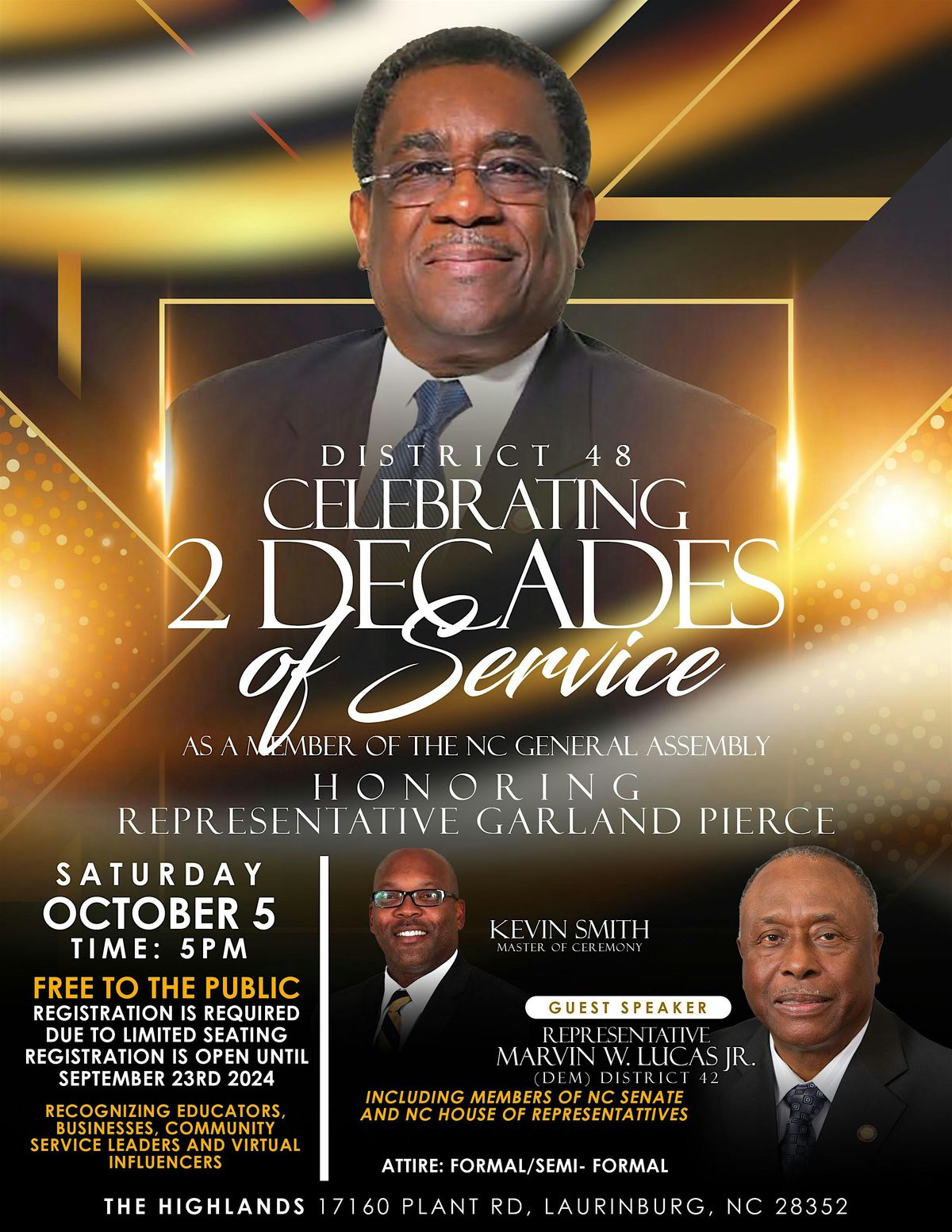 Celebrating 2 Decades of Service Honoring House of Representative ...