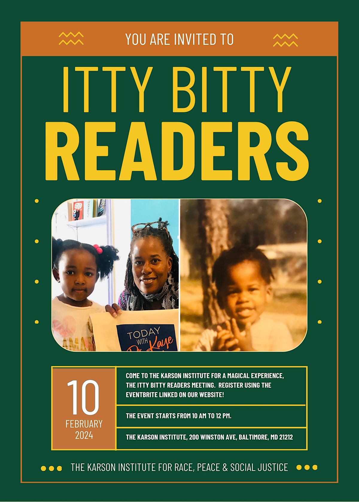 Itty Bitty Readers Meeting, Loyola Notre Dame Library, Winston Avenue, Baltimore, MD, USA, 10 ...