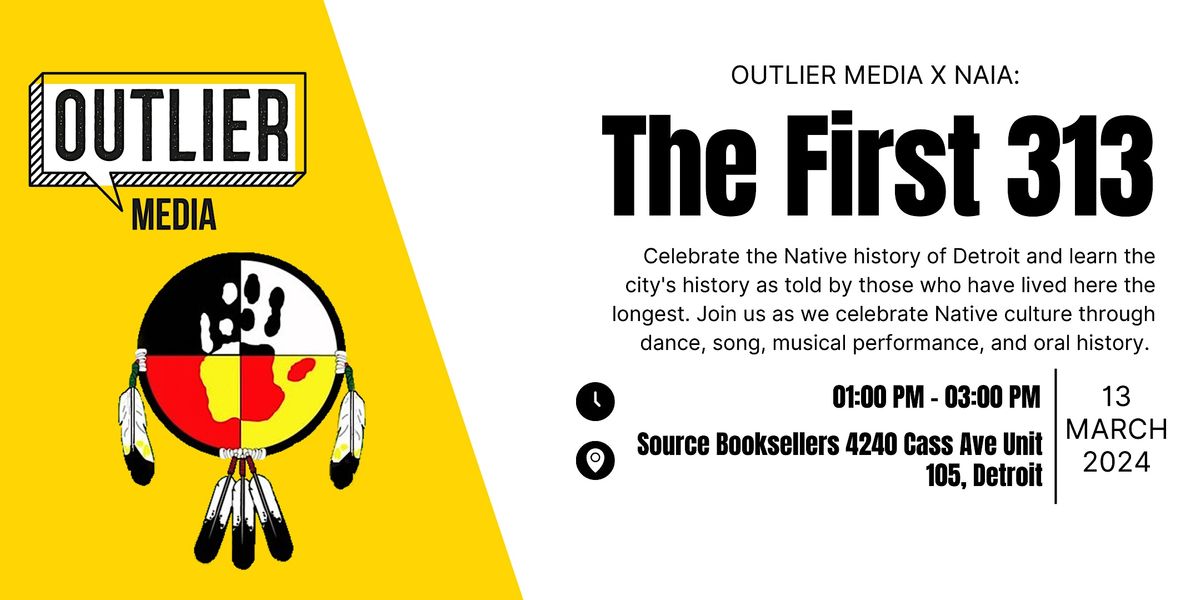 The First 313, Source Booksellers, Detroit, 13 March 2024 | AllEvents