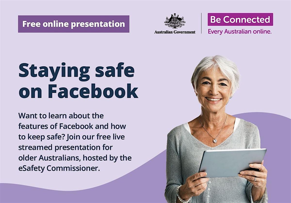 Staying Safe on Facebook - Be Connected Webinar - Hub Library, Hub ...