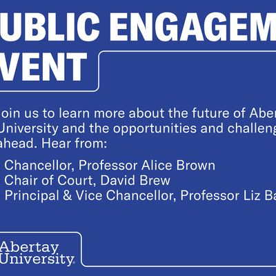 Abertay University Public Engagement Event 2024, Room 2522, Kydd ...