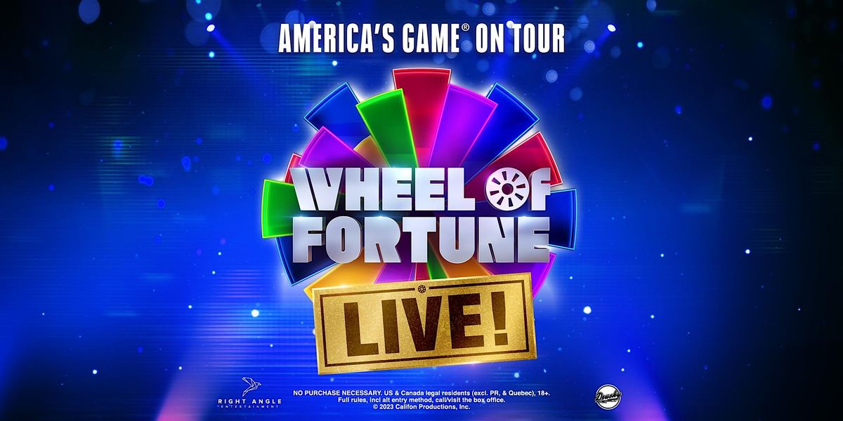 Wheel of Fortune, W.D. Packard Music Hall, Warren, 17 November 2023 ...