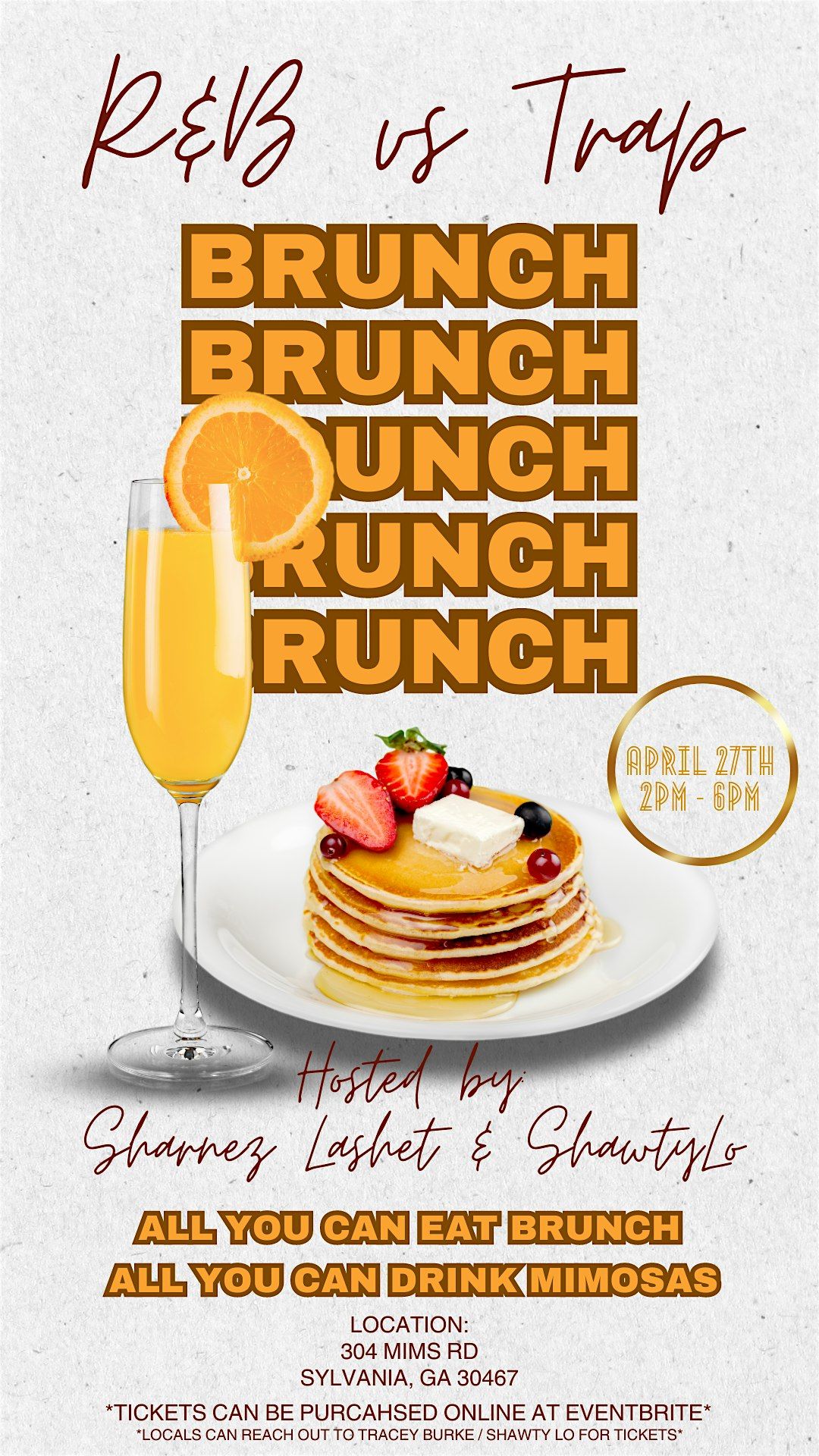 R&B vs Trap Brunch, Cail Community Center, Sylvania, 27 April 2024 ...