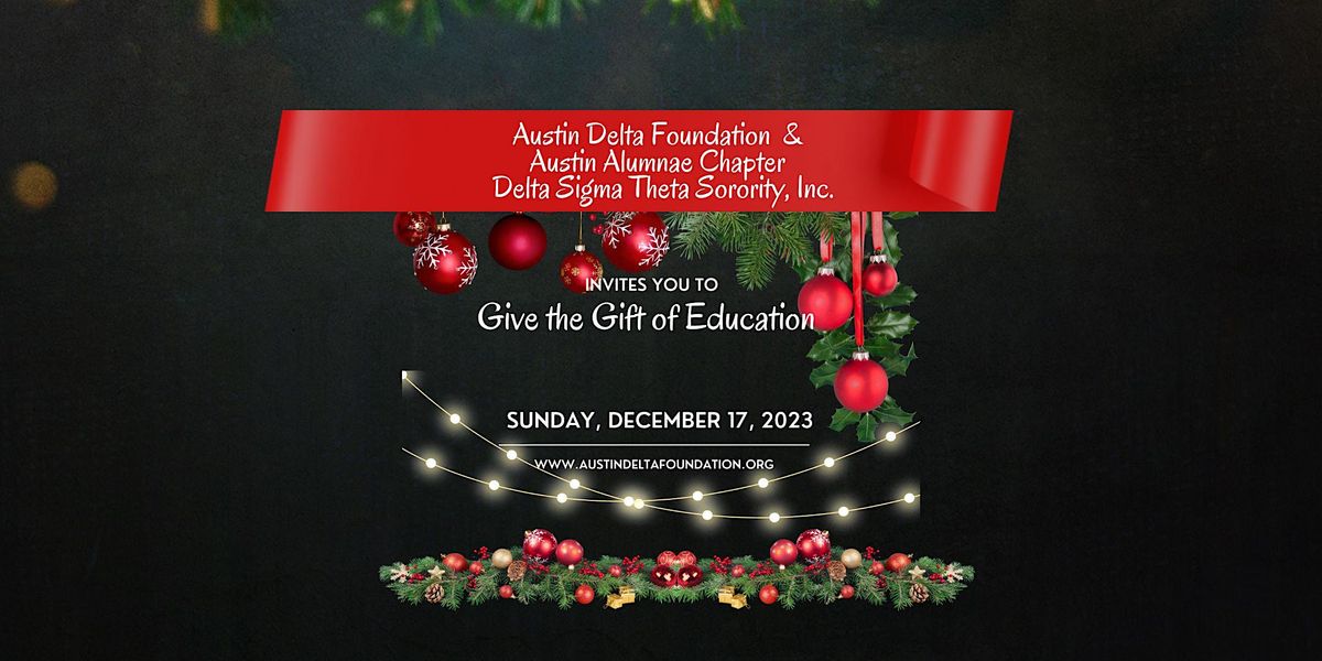 Give the Gift of Education: Holiday Day Party Scholarship Fundraiser ...