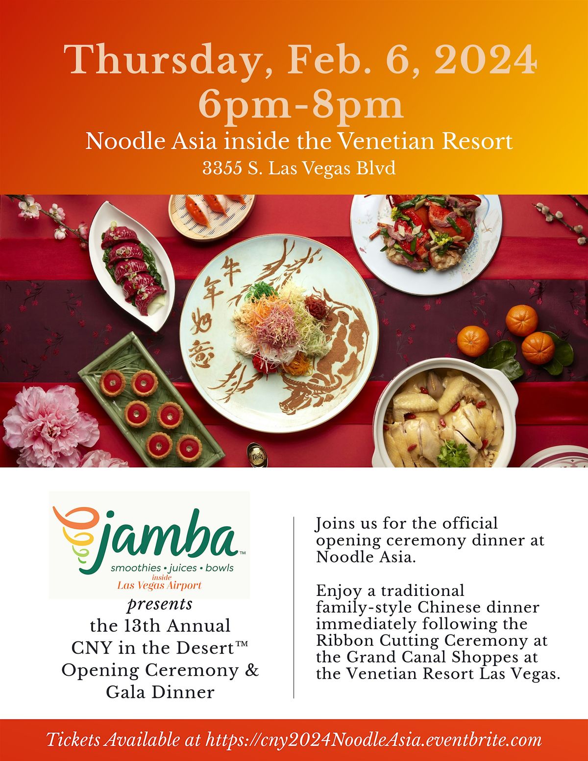 14th Annual Chinese New Year in the Desert™: Gala Dinner at Taste of ...