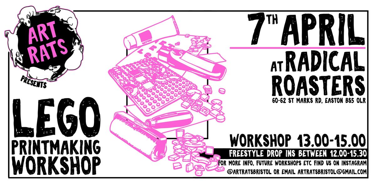 LEGO PRINTMAKING with ART RATS, Radical Roasters Coffee Roasters ...
