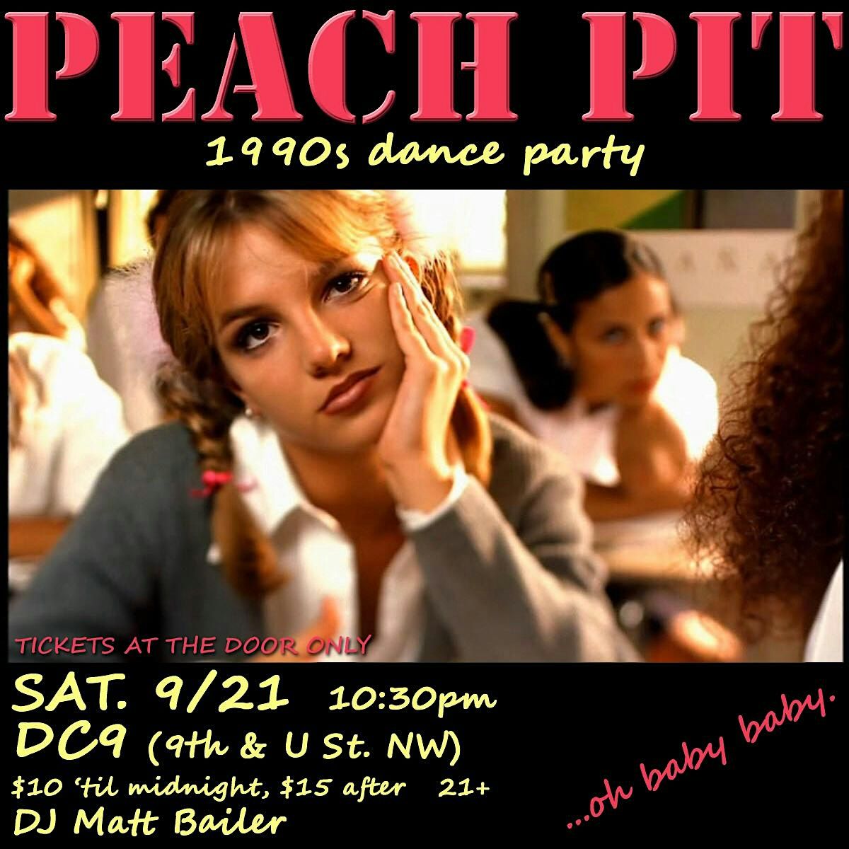 Peach Pit, DC9 Nightclub, Washington, 21 September to 22 September ...