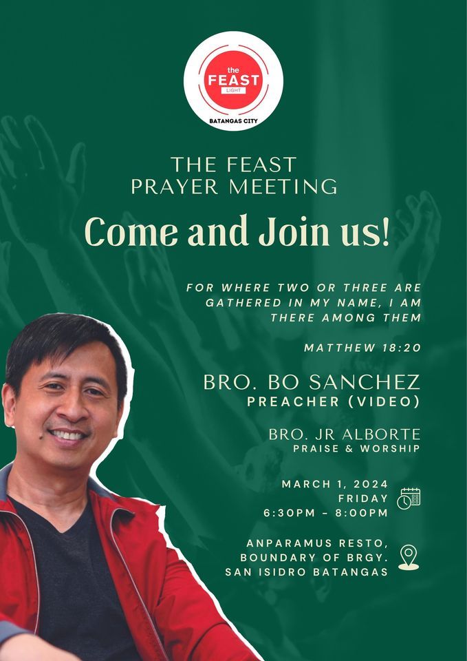 The Feast Light Batangas Prayer Meeting, San Isidro,batangas City, 1 ...