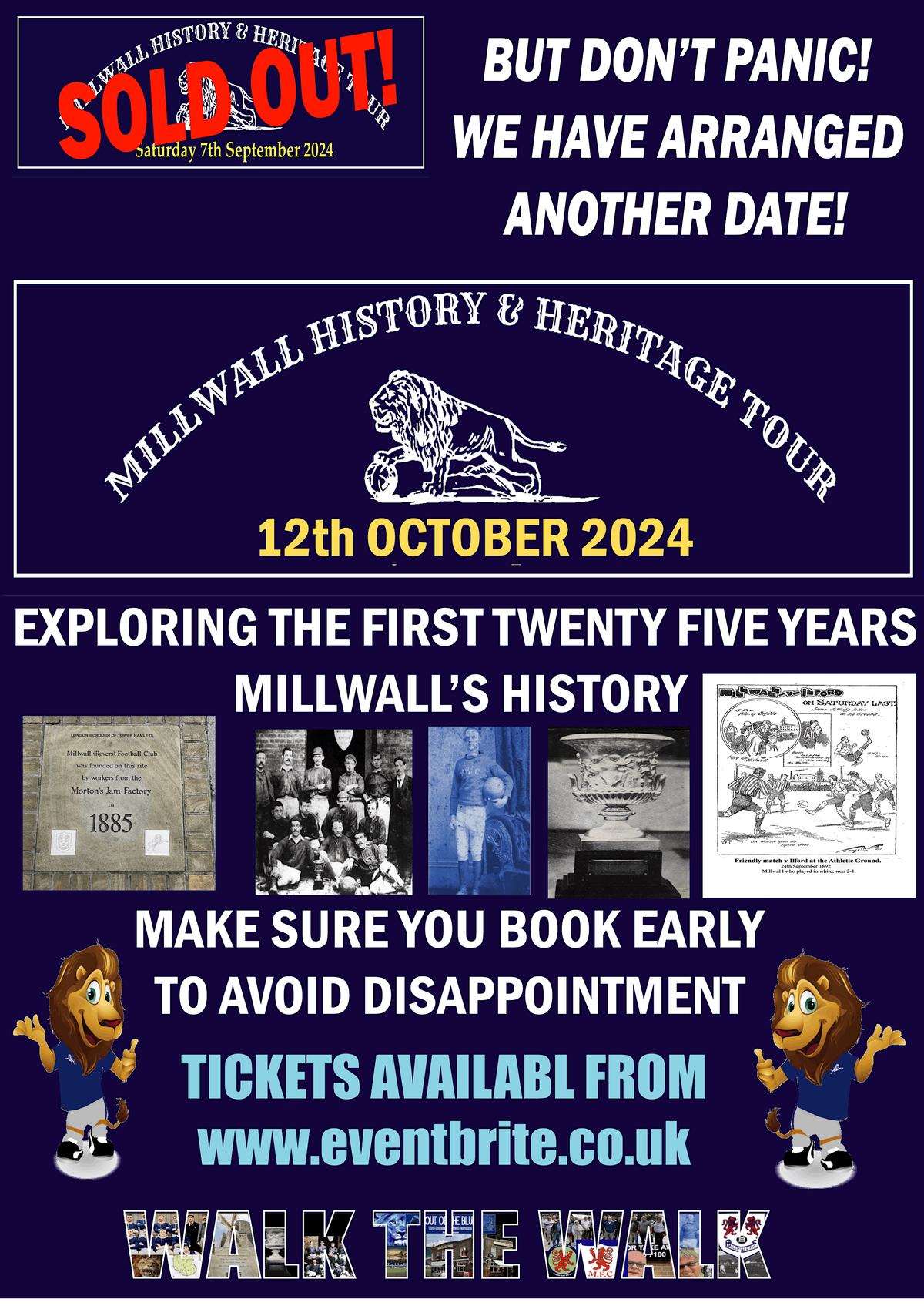 Millwall FC History & Heritage Walking Tour - 25 Years on the Isle of ...