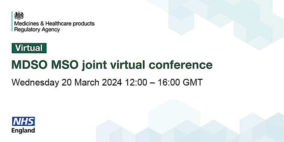 MDSO MSO Joint Virtual Conference 2024, March 20 2024 | Online Event | AllEvents.in