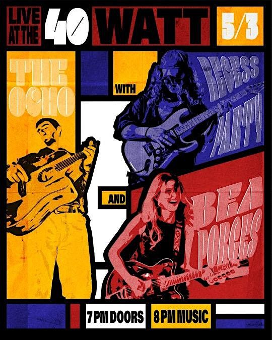 The Ocho - Recess Party - Bea Porges, 40 Watt Club, Athens, 3 May 2024 ...